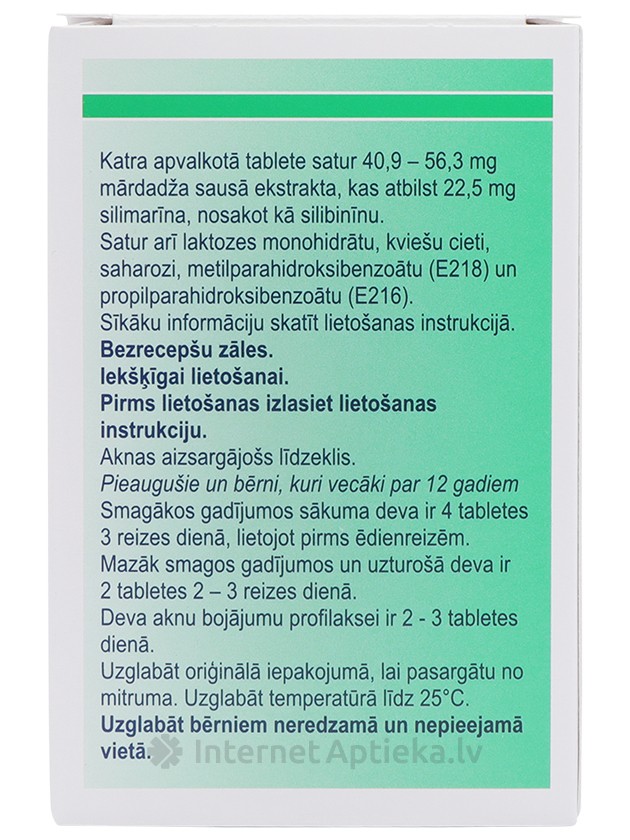 Carsil 22.5 mg, 80 tabletes - InternetAptieka.lv