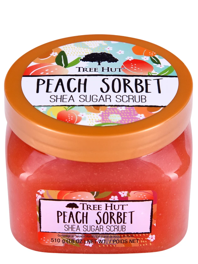 Tree Hut Ķermeņa skrubis Peach Sorbet - InternetAptieka.lv