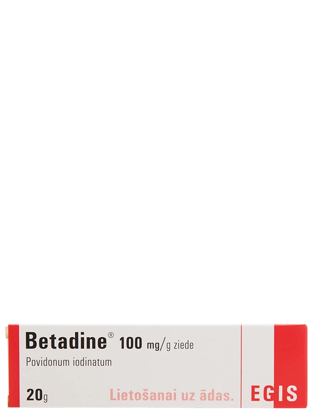 Betadine ziede, 100mg/g, 20 g - InternetAptieka.lv