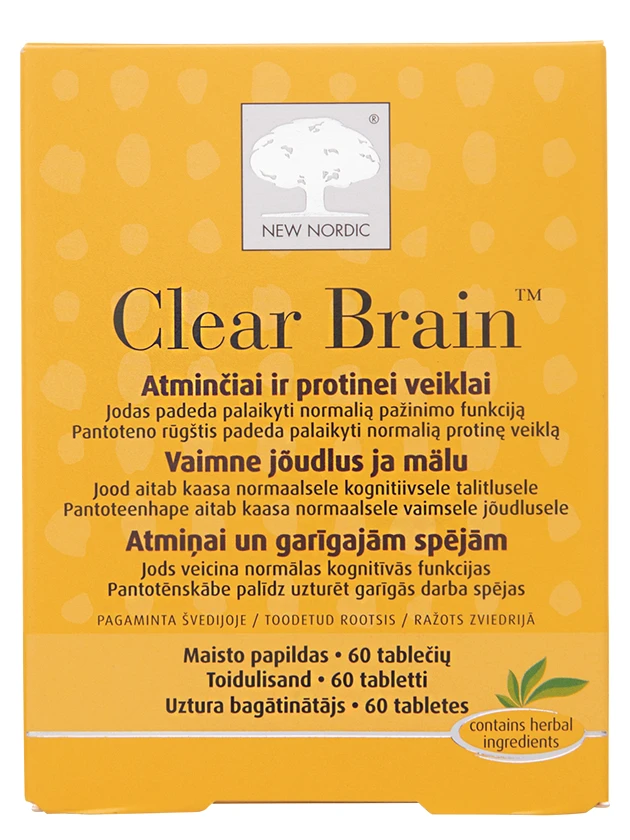 Clear Brain, 60 tabletes - InternetAptieka.lv