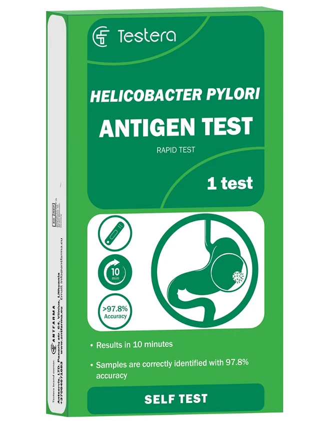 Testera Tests H.Pylori antigēna ātrai noteikšanai, 1 gb.