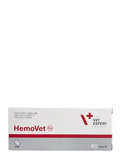VetExpert Hemovet suņiem ar anēmiju, 67 mg, 60 tabletes